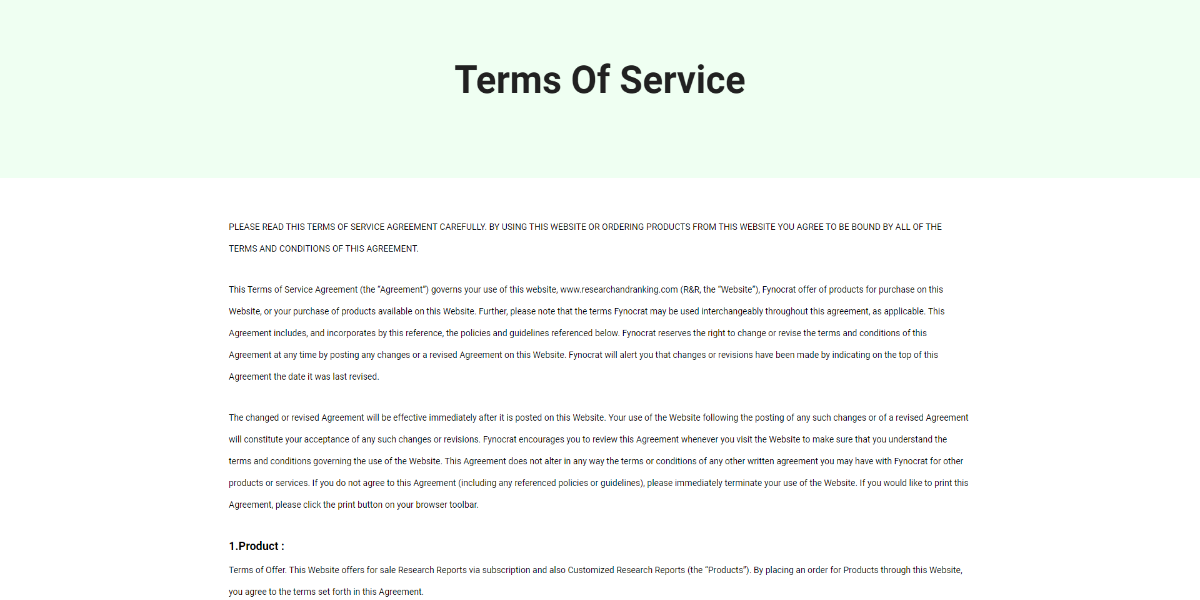 Terms of Service